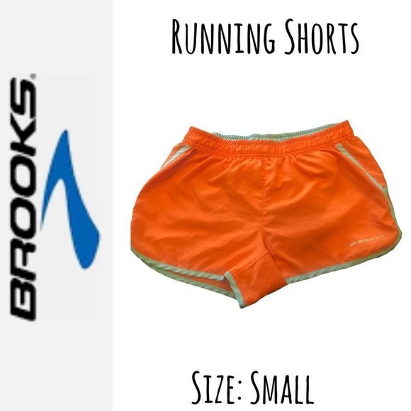 Brooks | Shorts | Brooks Orange Blue Retrolined Athletic Short Shorts ...